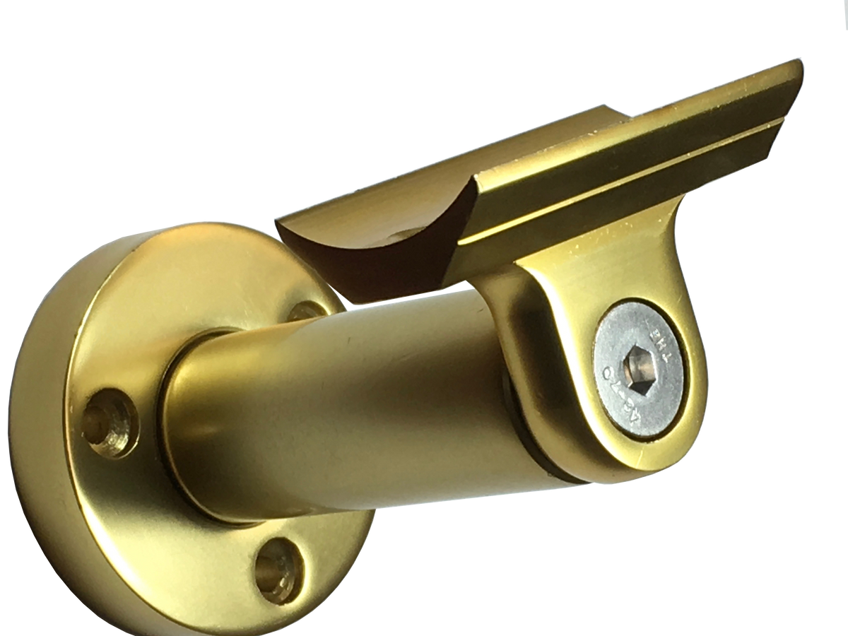 Gold Anodized Handrail Aluminum Wall Support Handrail 1.6″ Diameter ...